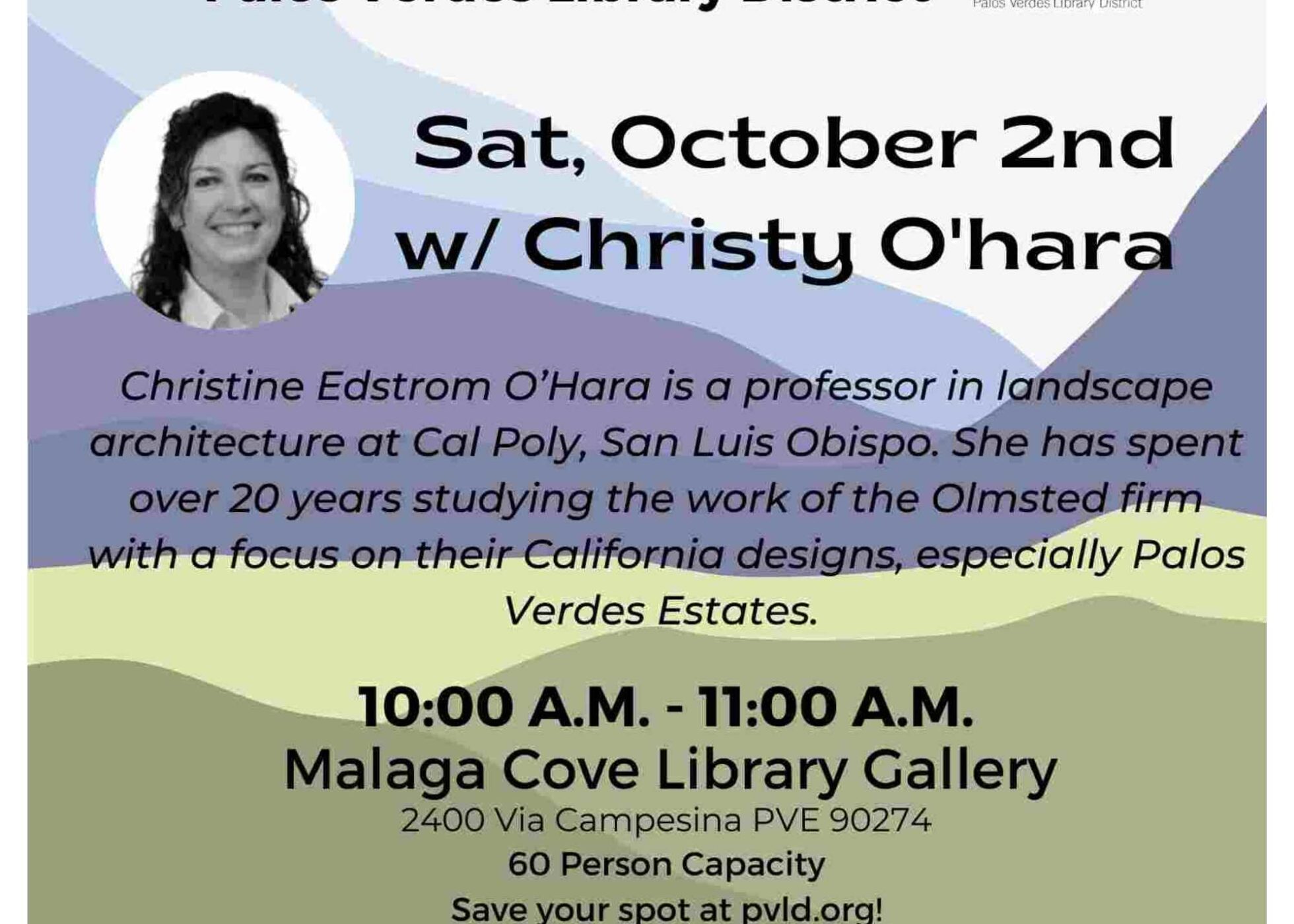 'Harry Brandell' Lecture Series - Christy O'hara - Olmsted Network